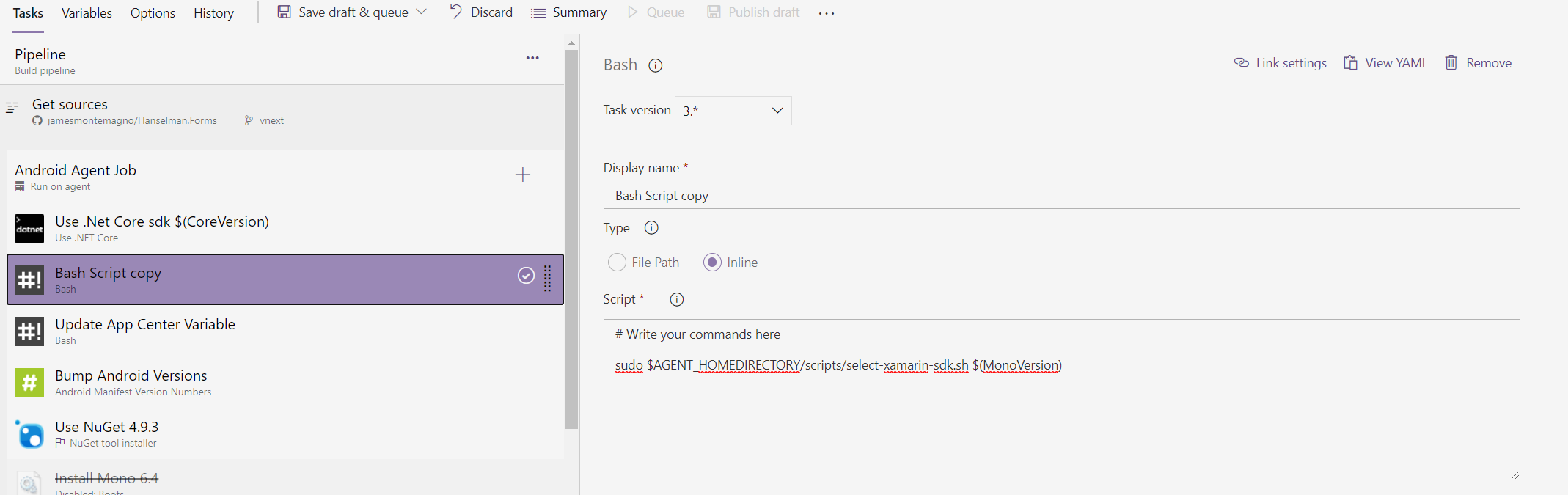 Azure DevOps Settings for Xamarin iOS 13 and Android 10 Apps - James Montemagno
