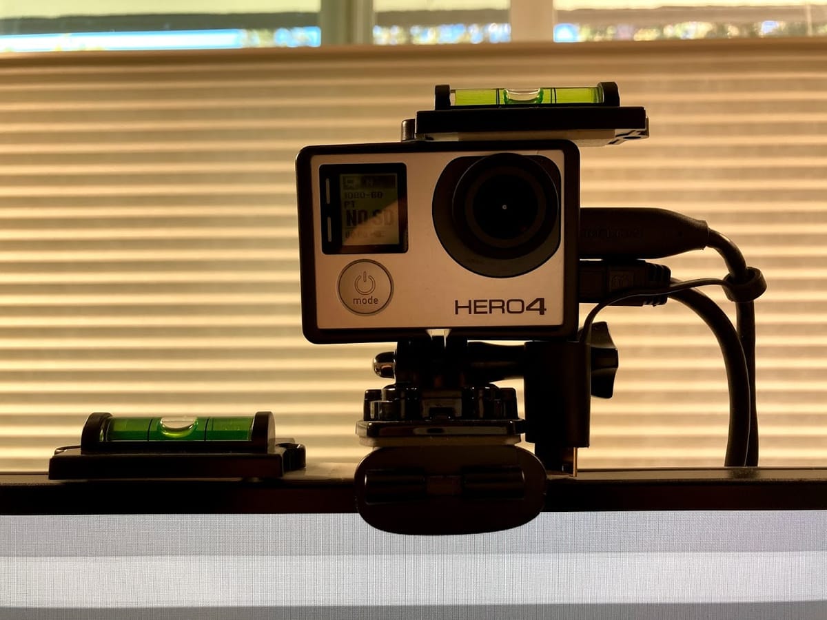 Straightening Your Webcam with a $3 Level - James Montemagno