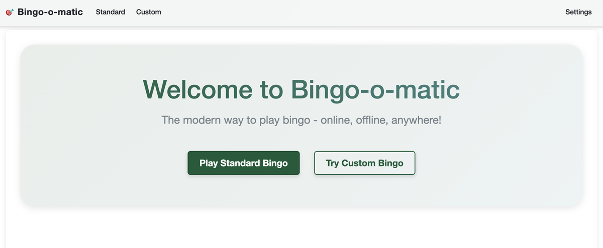 Introducing Bingo-o-matic: Your Ultimate Bingo Management App - James ...